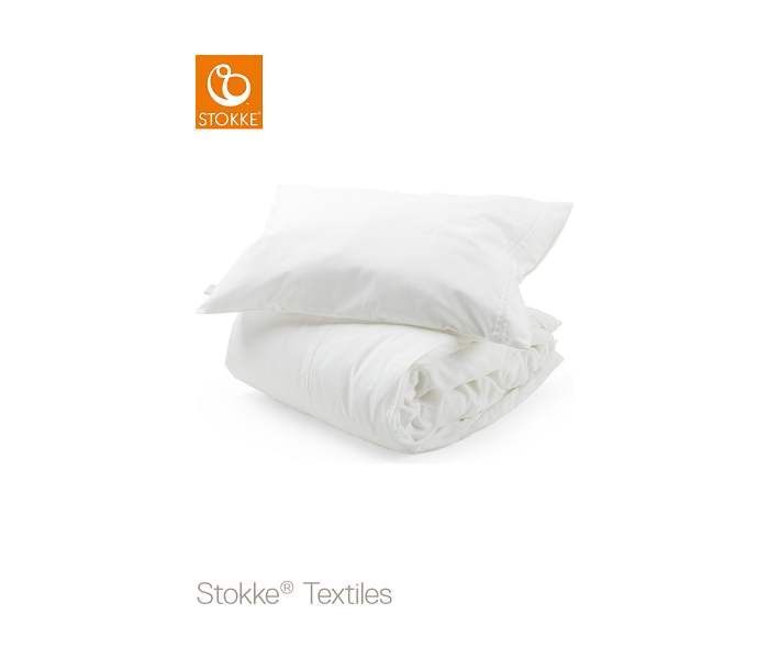 STOKKE® SLEEPI™ Bed Linen-Carsav WHITE 100x135cm + Jastucnica 40x60cm