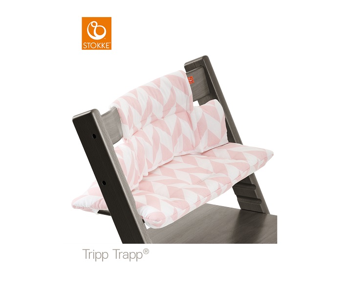 STOKKE TRIPP TRAPP CUSHION PINK CHEVRON