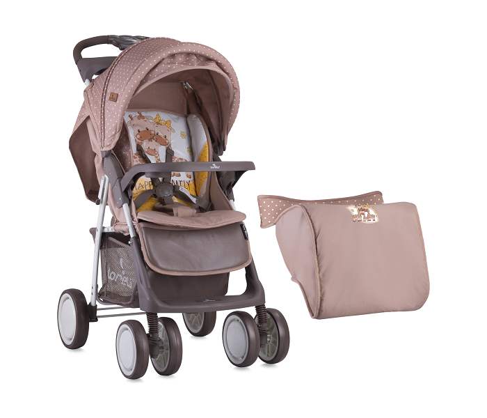 KOLICA FOXY SA NAVLAKOM BEIGE&YELLOW FAMILY