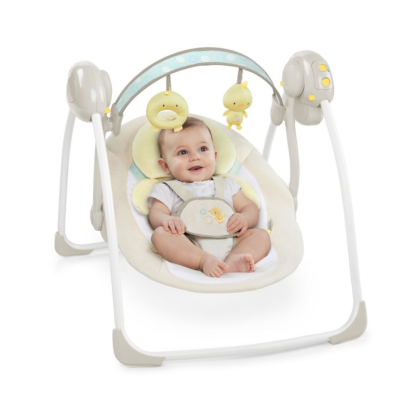 KIDS II INGENUITY LJULJASKA SOOTHE AND DELIGHT – QUACKS & CUDDLES 10241