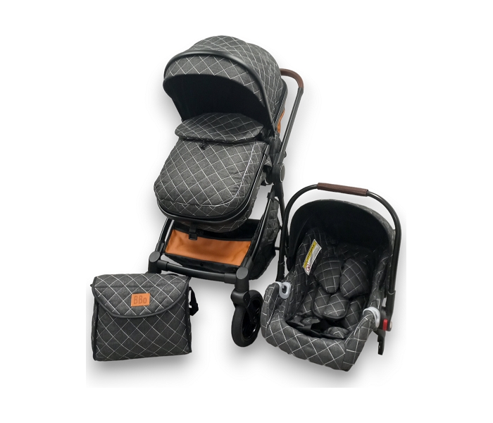 BBO KOLICA ZA BEBE UMBRA SET (V8) - BLACK