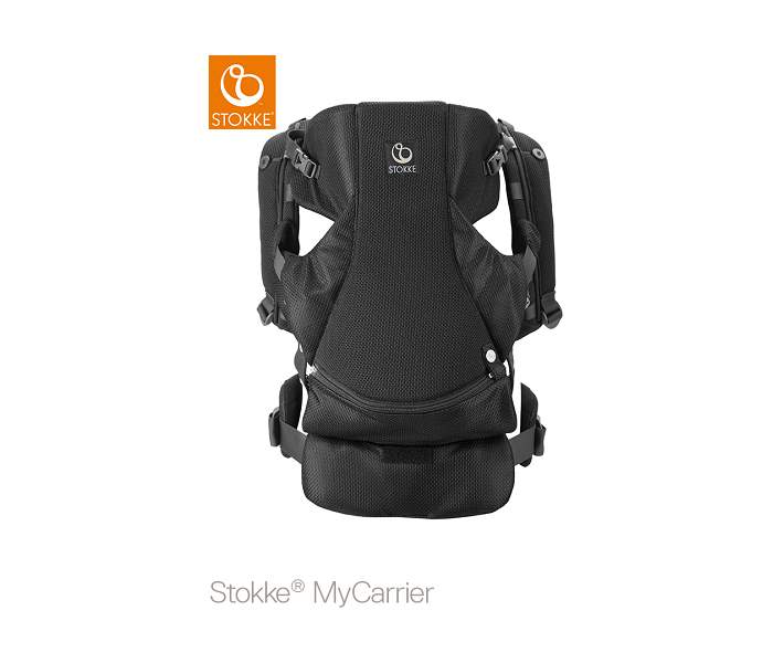 STOKKE MY CARRIER FRONT&BACK BLACK MASH- KENGUR