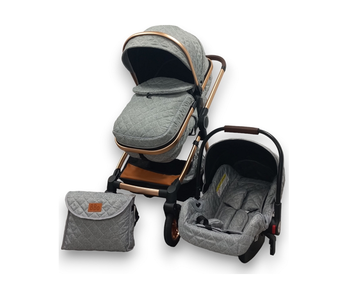 BBO KOLICA ZA BEBE UMBRA SET (V8) - GREY