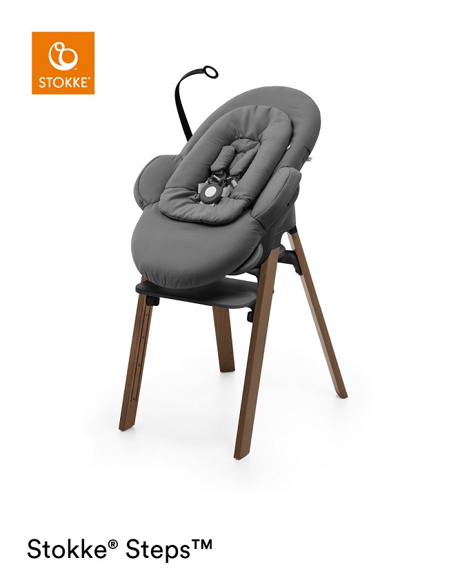 STOKKE® STEPS™ HRANILICA BLACK GOLD BROWN