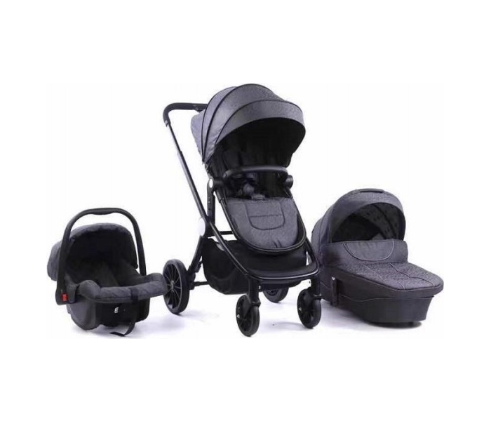KOLICA ZA BEBE D800 BBO TRIO MASTER - DARK GREY