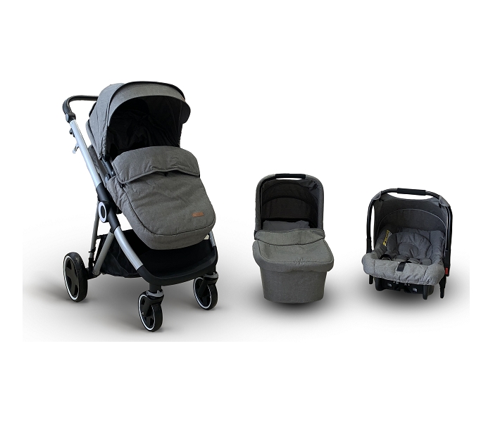 KOLICA BABY BEAR ORIGIN - URBAN LIFE 3U1 - LIGHT GREY