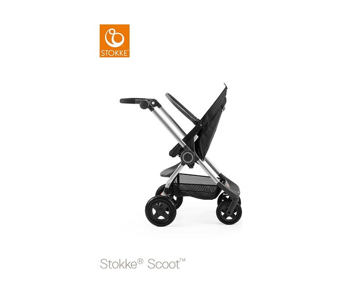 Stokke® Scoot™Kolica Black - Leatherette