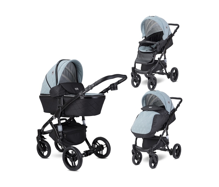 LORELLI KOLICA ZA BEBE RIMINI PREMIUM SILVER BLUE STARS (2021)
