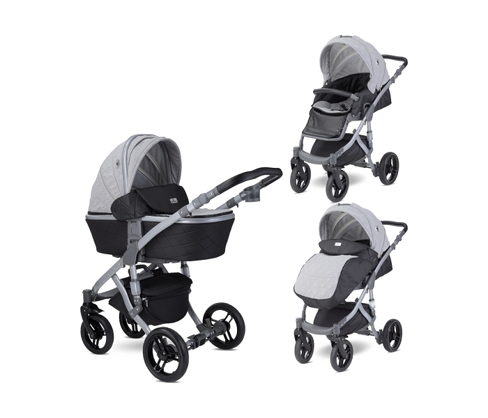LORELLI KOLICA ZA BEBE RIMINI PREMIUM COOL GREY STARS (2021)