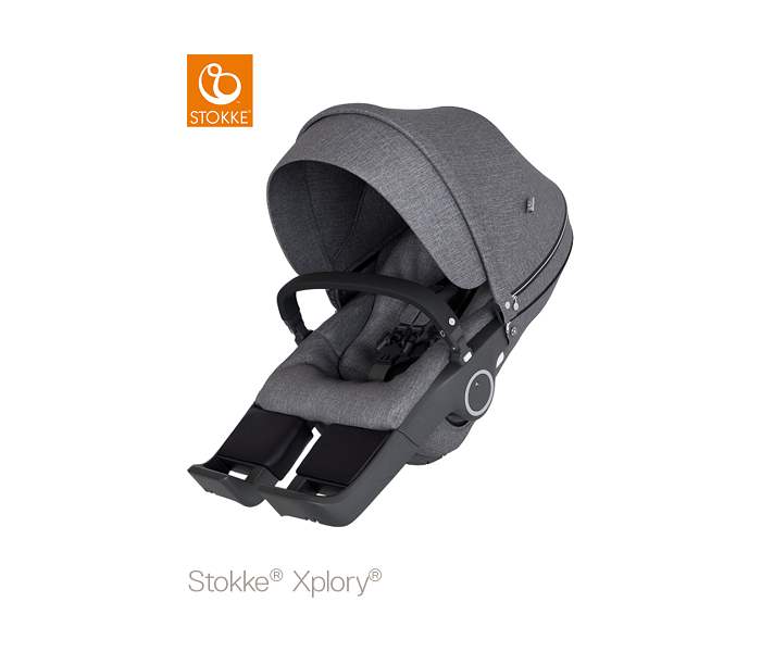 STOKKE® SEDISTE ZA KOLICA XPLORY/TRAILZ COMPLETE - BLACK MELANGE