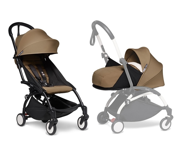 STOKKE YOYO KOLICA ZA BEBE 2U1 - TOFFEE (ram+ 6+tekstil + set za novorodjence)