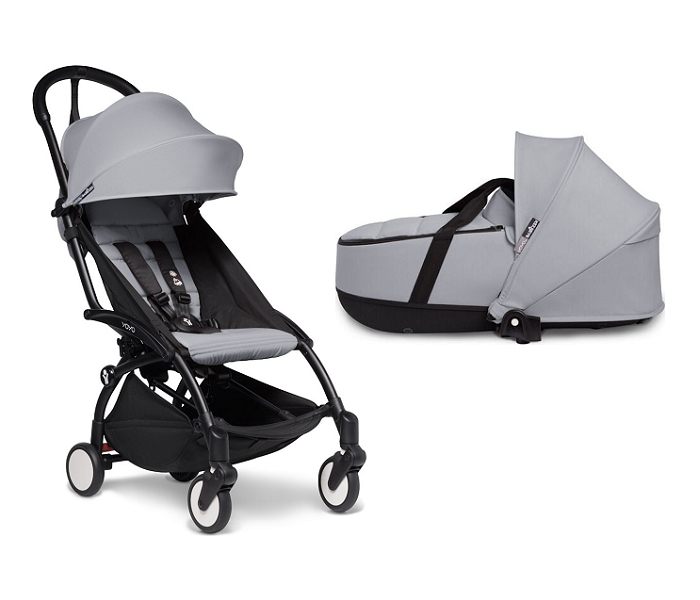 STOKKE YOYO KOLICA ZA BEBE 2U1 - STONE (ram+ 6+tekstil + korpa)