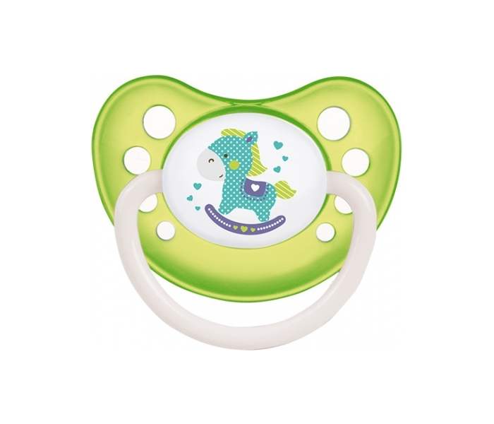 CANPOL BABIES VARALICA ORTHODONTIC SILICONE 6-18 M - TOYS GREEN 23/257
