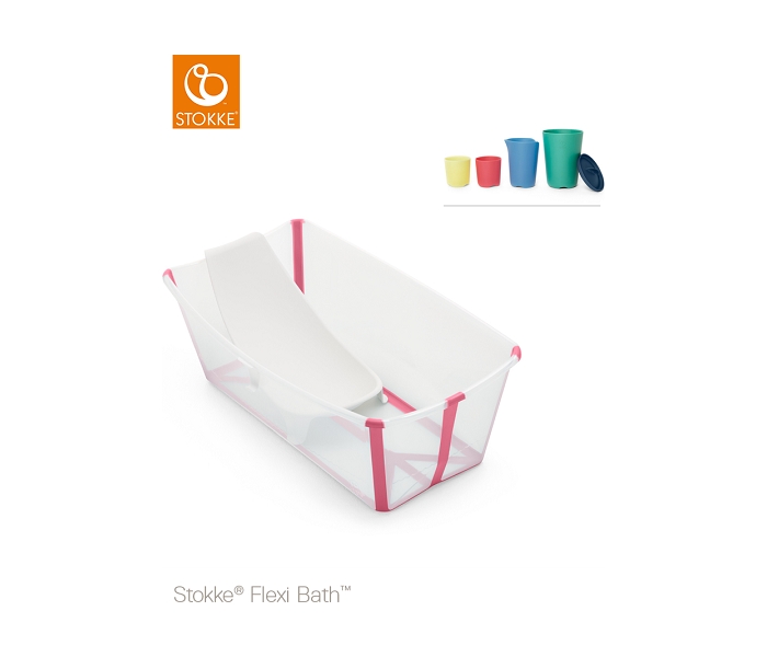 STOKKE® FLEXI BATH® Play Transparent Pink