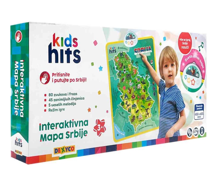 IGRACKA KIDS HITS INTERAKTIVNA MAPA SRBIJE