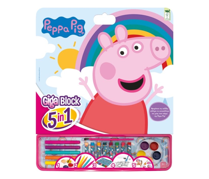 IGRACKA GIGA BLOCK 5 IN 1 PEPPA PRASE