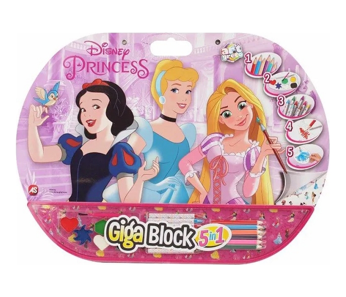 GIGA BLOK ZA CRTANJE 5 IN 1 PRINCESS