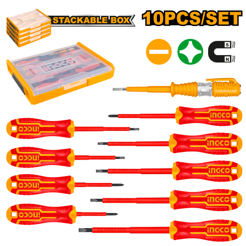 10-DELNI SET IZOLOVANIH RUČNIH ALATA HKTV01S101