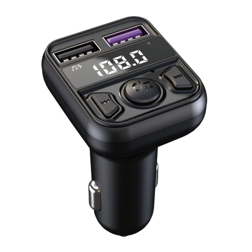 FM TRANSMITER C44 USB, QC 3.0 BLUETOOTH 5.0, HANDSFREE CRNI