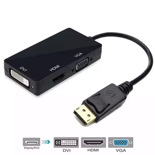 ADAPTER - KONVERTER DISPLAYPORT - HDMI/VGA/DVI KT-D2HVD-59 VELTEH