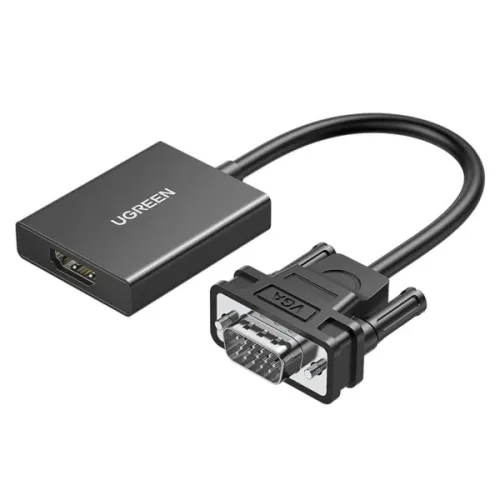 ADAPTER KONVERTER UGREEN VGA NA HDMI + AUDIO PORT 1080P/60HZ CM513