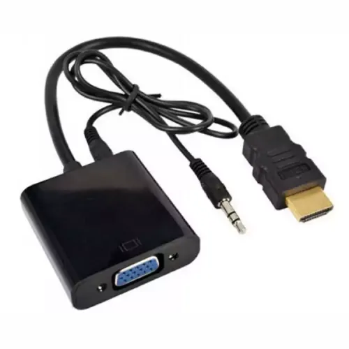 ADAPTER HDMI M - VGA F + 3.5MM M/F
