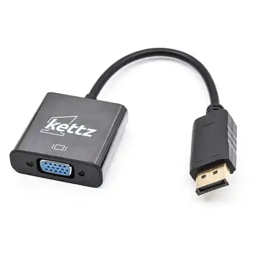 ADAPTER KONVERTER DISPLAYPORT - VGA M/F KETTZ KT-DP2VG