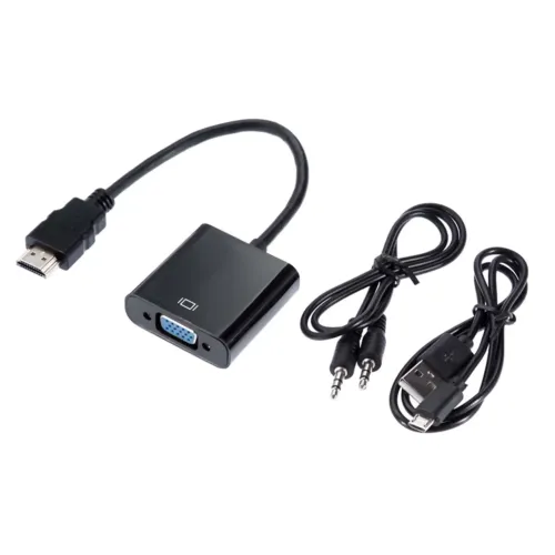 ADAPTER KONVERTER VGA-HDMI+AUDIO LINKOM M/Ž