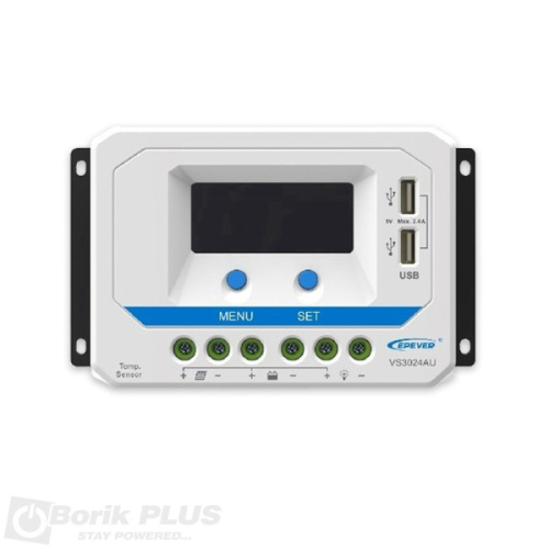 KONTROLER PUNJENJA SOLARNOG SISTEMA 30A, 12/24V VS3024AU LCD 8608