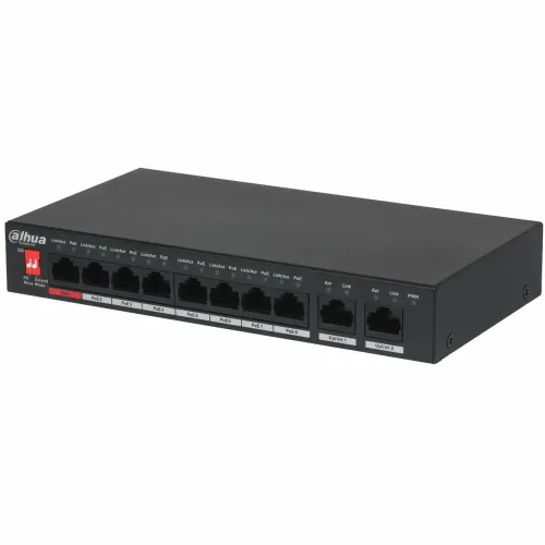 POE SVIČ ZA VIDEO NADZOR DAHUA PFS3010-8ET-96-V2 8PORT