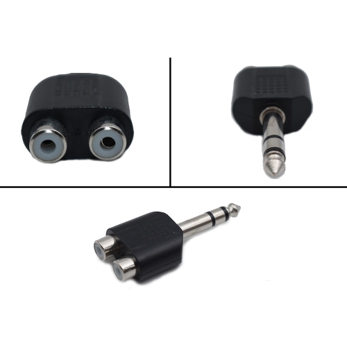 STEREO ADAPTER 6.35MM M NA 2RCA Ž KETTZ MC48