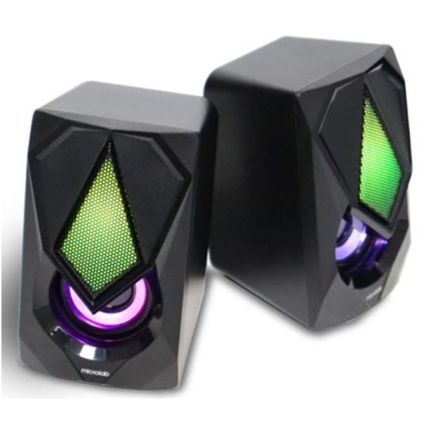 MICROLAB B-25 Stereo zvucnici black, 6W RMS (2 x 3W), USB power, 3,5mm RGB