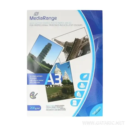 FOTO PAPIR MEDIARANGE A3 GLOSSY 200GR