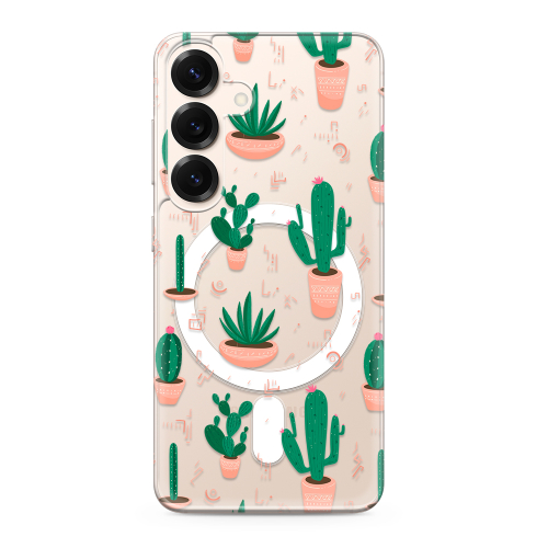 FUTROLA SILIKONSKA PRINT MAGSAFE ZA SAMSUNG S931B GALAXY S25 5G CACTUS
