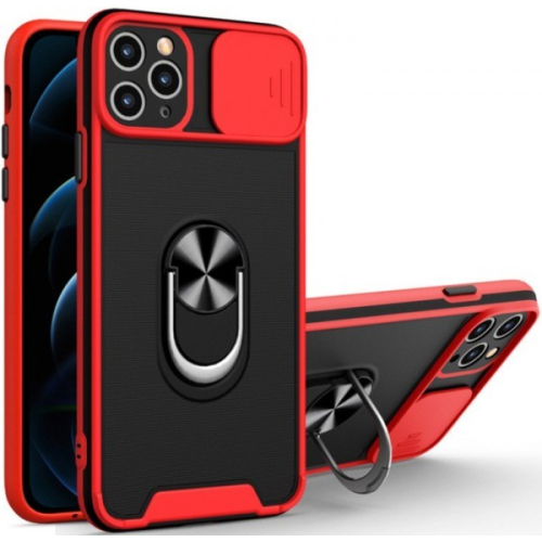 MCTR8-IPHONE X/XS * FUTROLA MAGNETIC DEFENDER SILICONE RED (149)