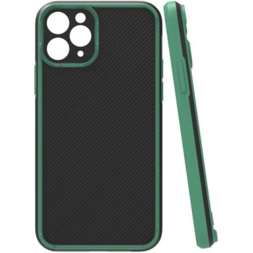MCTR82-IPHONE 13 PRO * FUTROLA TEXTURED ARMOR SILICONE DARK GREEN (139)