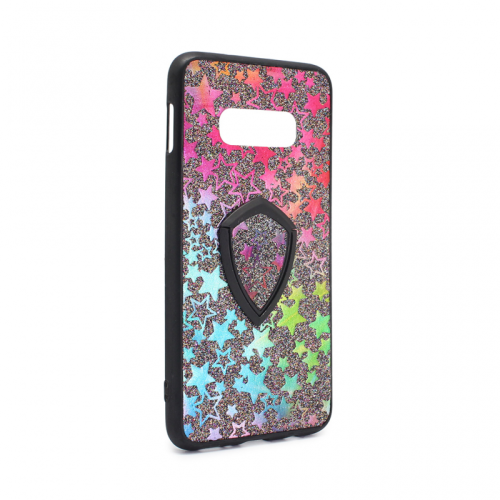 TORBICA COLORFUL STAR ZA SAMSUNG G970 S10E + HOLDER CRNA
