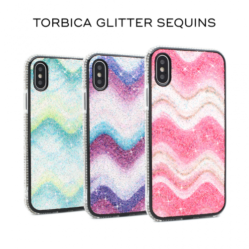 TORBICA GLITTER SEQUINS ZA SAMSUNG N970F GALAXY NOTE 10 PINK