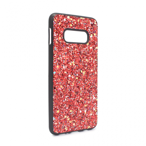 TORBICA GLITTER ZA SAMSUNG G970 S10E CRVENA