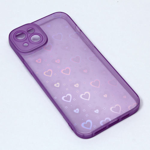TORBICA HEART COLOR IMD ZA IPHONE 14 PLUS 6.7 LJUBICASTA