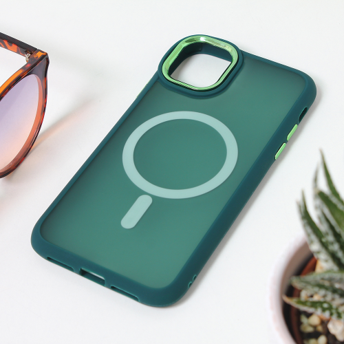 TORBICA MAGSAFE COLORFUL ZA IPHONE 11 6.1 TAMNO ZELENA