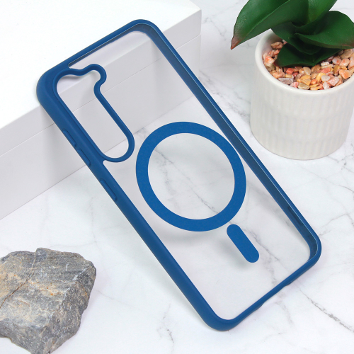 TORBICA MAGSAFE ZA SAMSUNG S916B GALAXY S23 PLUS TAMNO PLAVA