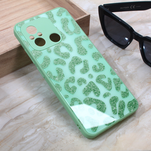 TORBICA SHINY GLASS ZA XIAOMI REDMI 12C SVETLO ZELENA