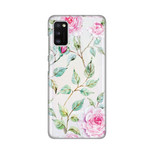 TORBICA SILIKONSKA PRINT SKIN DIAMOND ZA SAMUNG A415F GALAXY A41 ROSES PATTERN