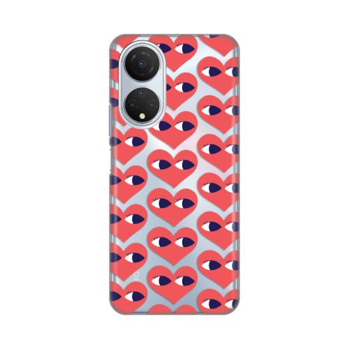 TORBICA SILIKONSKA PRINT SKIN ZA HONOR X7 EYE HEART PATTERN