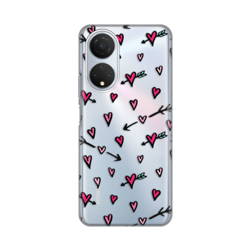TORBICA SILIKONSKA PRINT SKIN ZA HONOR X7 HEART PATTERN