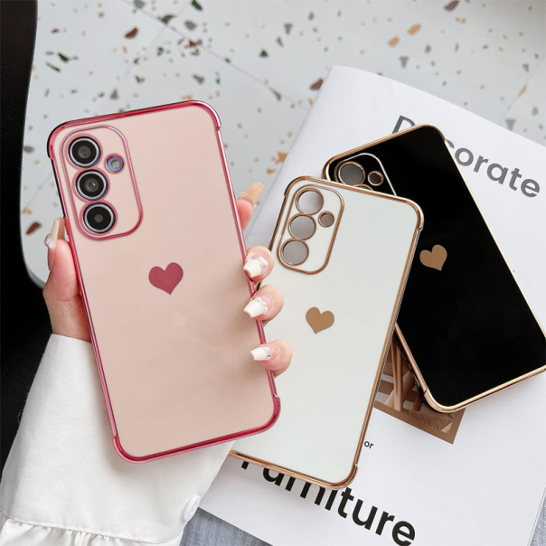 Maska za iPhone 17 Pro Heart Frame bela