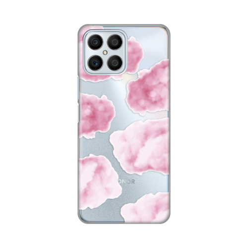 TORBICA SILIKONSKA PRINT SKIN ZA HONOR X8 PINK CLOUDS