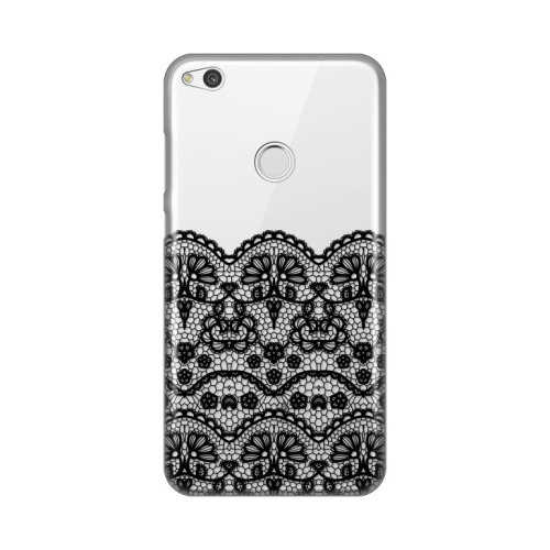 TORBICA SILIKONSKA PRINT SKIN ZA HUAWEI HONOR 8 LITE/P8 LITE 2017/P9 LITE 2017 BLACK LACE