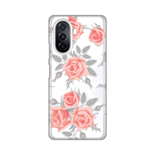 TORBICA SILIKONSKA PRINT SKIN ZA HUAWEI NOVA Y70/Y70 PLUS ELEGANT ROSES